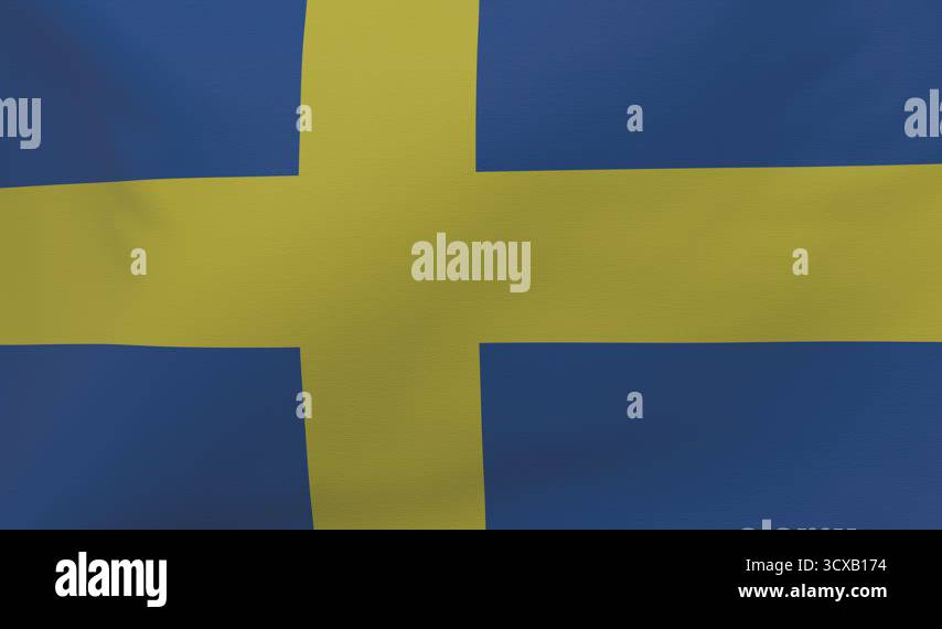 Sweden waving flag seamless loop animation 4k Stock Video Footage - Alamy