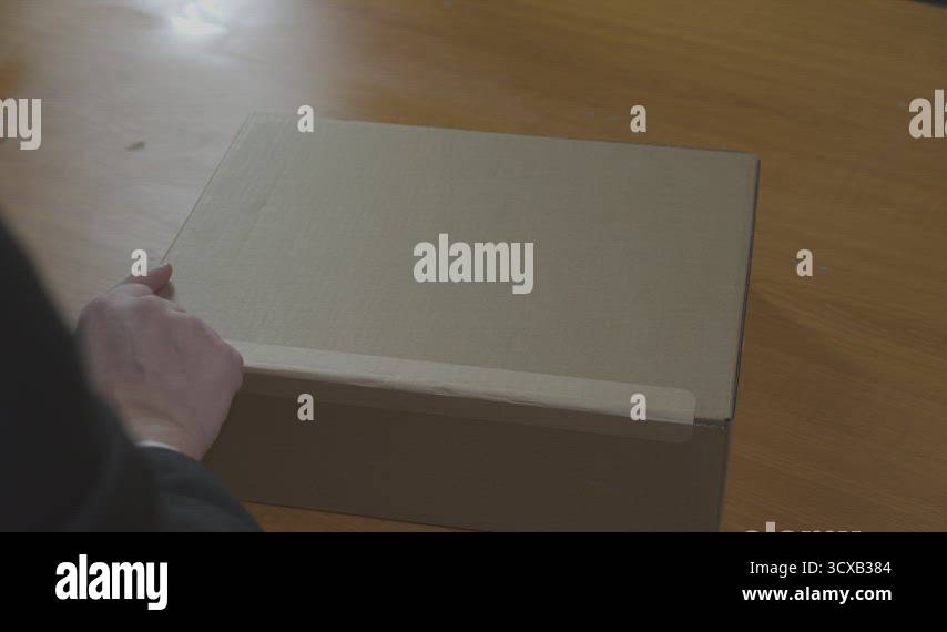 Man covers hands cardboard Stock Videos & Footage - HD and 4K Video ...