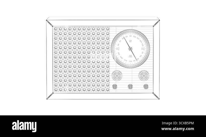 3d model analog radio receiver Stock Videos & Footage - HD and 4K Video ...