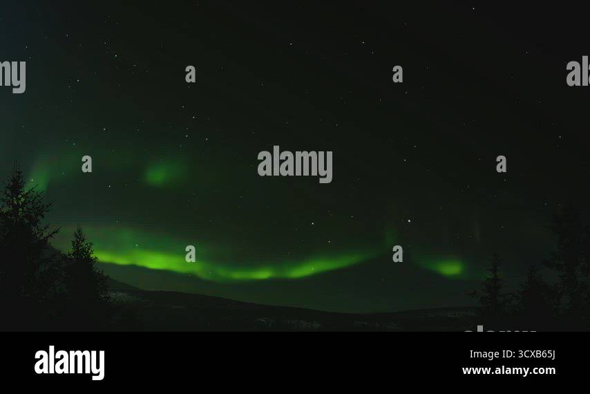 Aurora Borealis Time Lapse in the Arctic Circle Stock Video Footage - Alamy