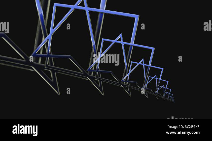 Dynamic animated background with rotating triangles and geometric ...