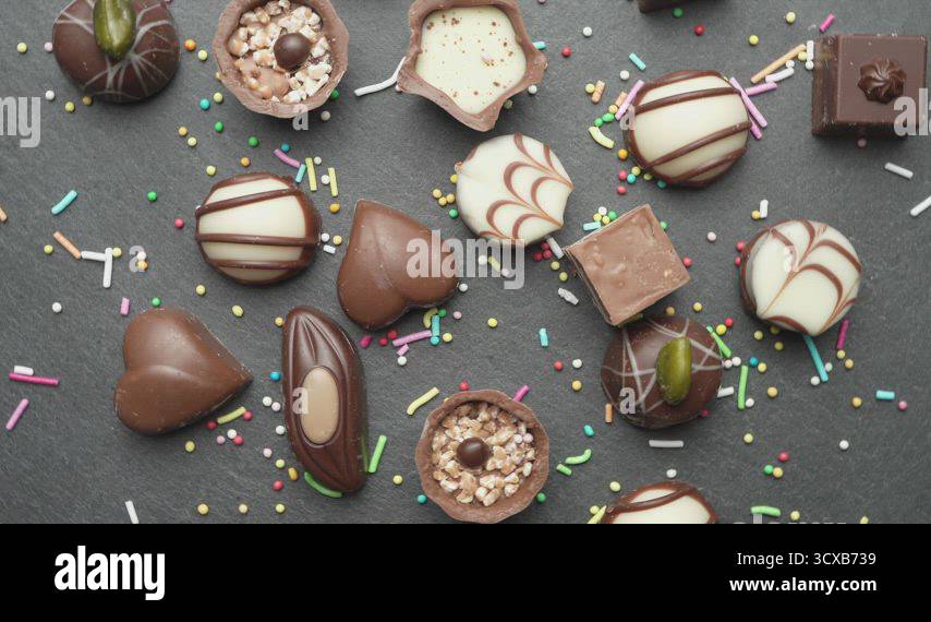 Assorted sweet chocolates in Stock Videos & Footage - HD and 4K Video ...
