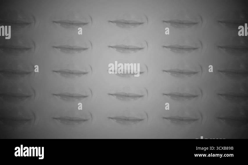 animation - Minimal Motion Art with many mouths in background Stock ...