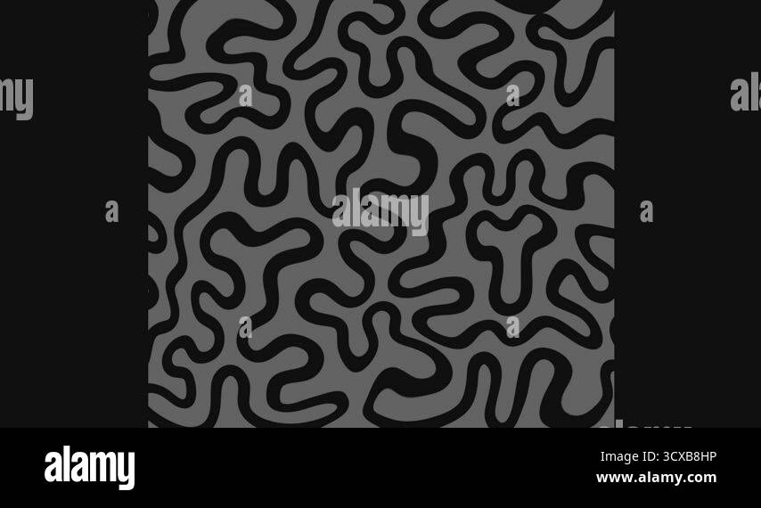 Minimal Motion Art. Two animated triangles and curved line wiggle ...