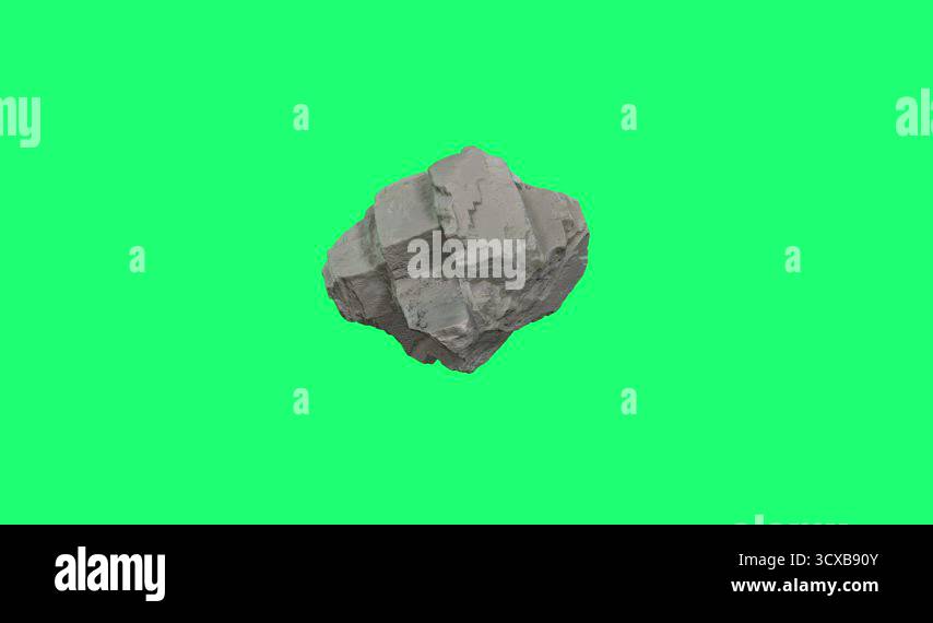 4k Rotating stone on green screen - animation Stock Video Footage - Alamy