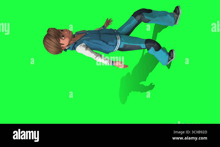 vertical video - 4k motion of 3d character with back side shimmy across ...