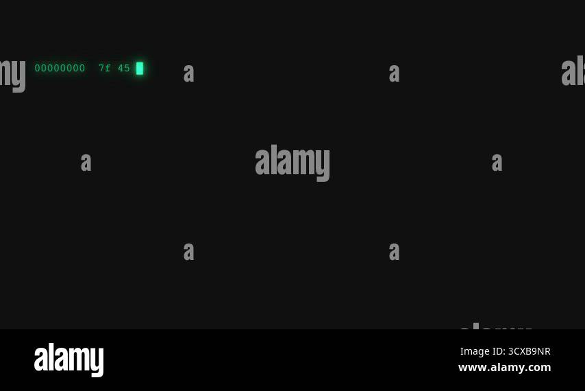 4K - Hacker code running down a computer screen terminal Stock Video Footage - Alamy