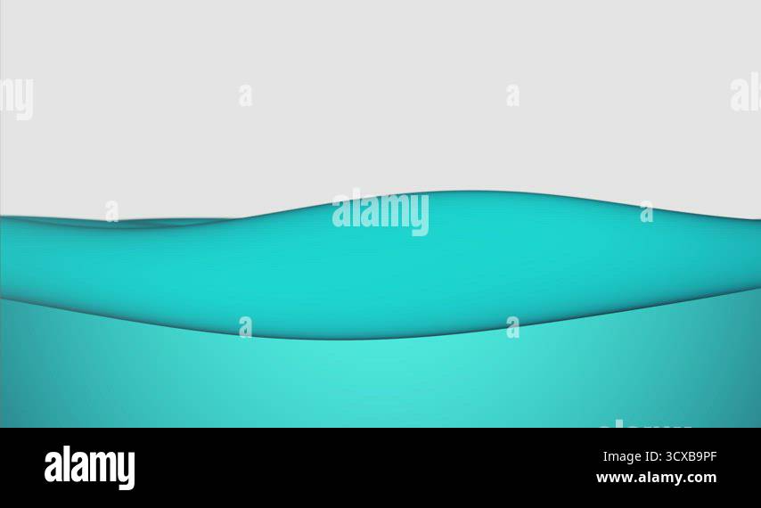 Looped animation. Abstract colorful wavy background in bright blue on ...