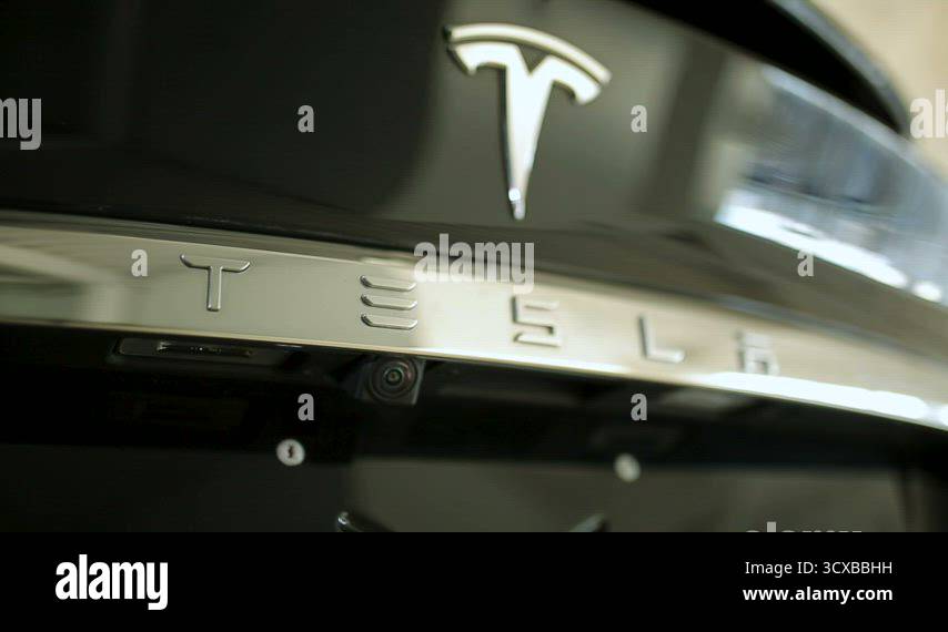 Tesla logo on model Stock Videos & Footage - HD and 4K Video Clips - Alamy