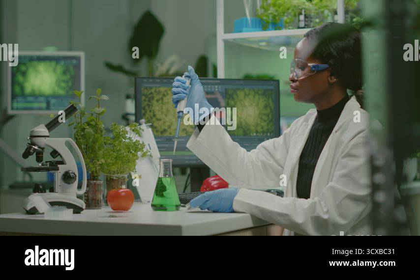 Biologist scientist african woman researcher Stock Videos & Footage ...