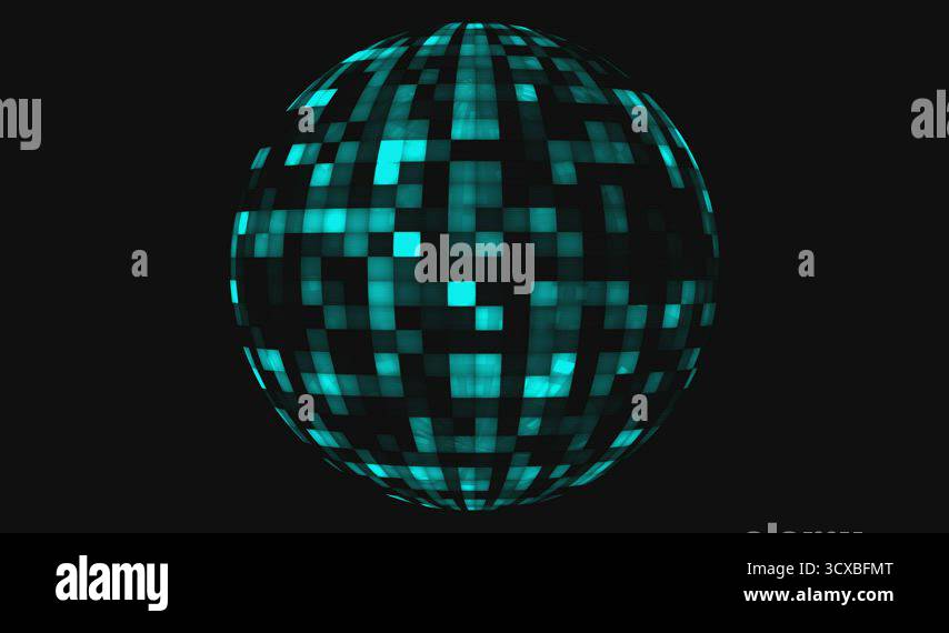 sphere ball visualization wave technology digital surface background ...