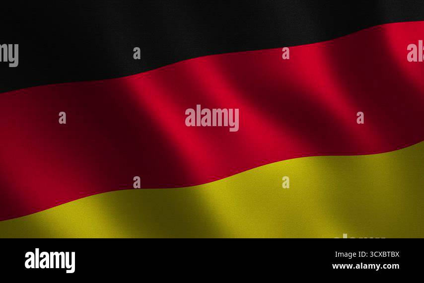 Germany flag waving 3d. Abstract background. Loop animation Stock Video ...
