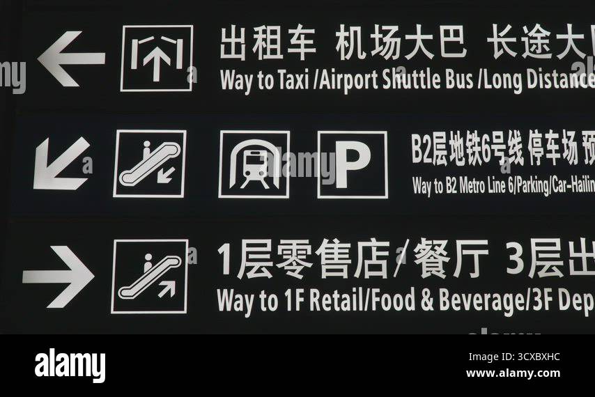 Signboard in arrival area building Stock Videos & Footage - HD and 4K ...