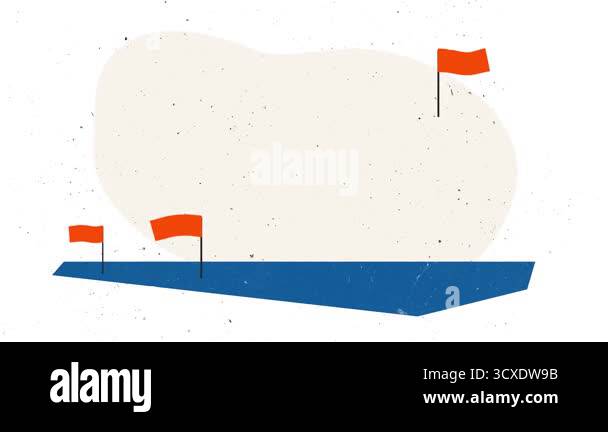 Eye-catching ad of large hand placing red flag at final point of ...