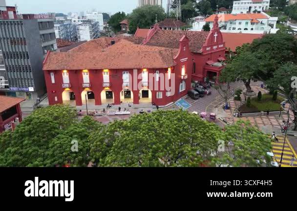 Bandar Hilir, Melaka, Malaysia - Jan 12 2024: Traditional buildings ...