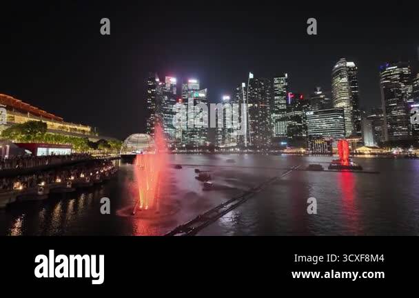 Marina Sand, Singapore - Jul 17 2024: Marina Bay Sands during Spectra ...
