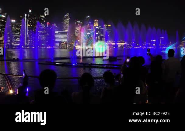 Marina Sand, Singapore - Jul 17 2024: Marina Bay comes alive with ...
