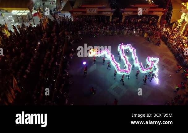 Raja Uda, Penang, Malaysia - Sep 20 2024: The night sky lights up ...