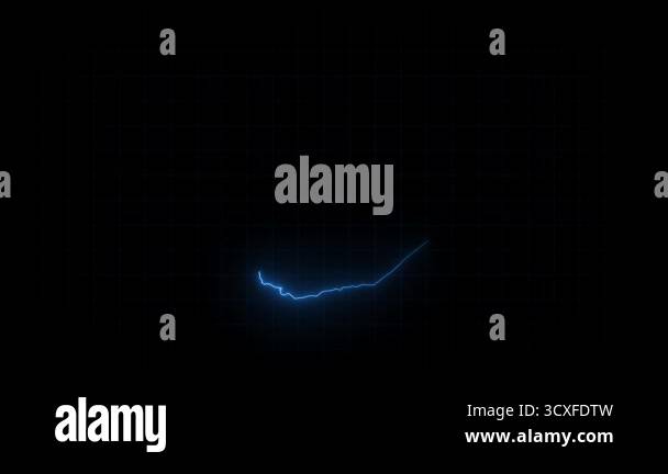 Finland map animation, Glowing neon Finland map animation background ...