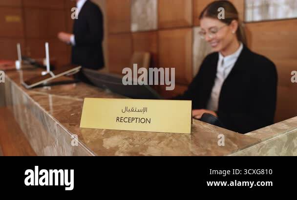 Close up sign word reception Stock Videos & Footage - HD and 4K Video ...