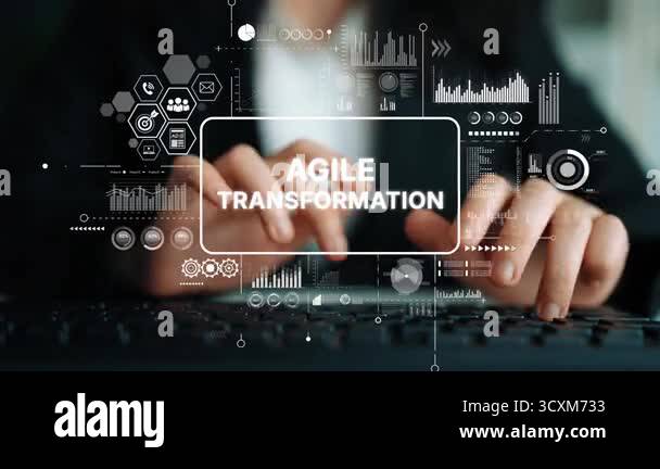 Business Professional Engaged in Agile Transformation Strategy with ...