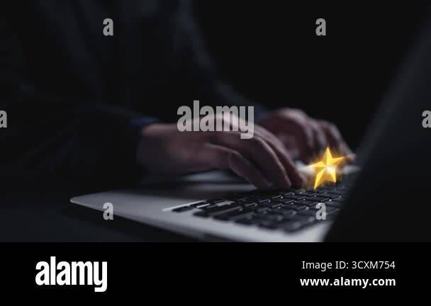 Hands typing on a laptop keyboard create an engaging scene surrounded ...