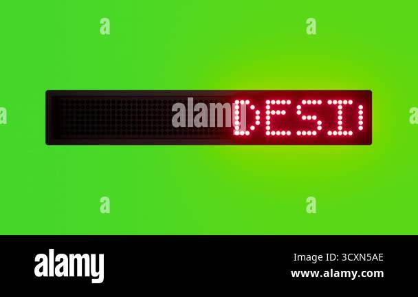 DESIGNED TO INSPIRE ELEGANCE Scrolling Red Dot Matrix LED Text ...