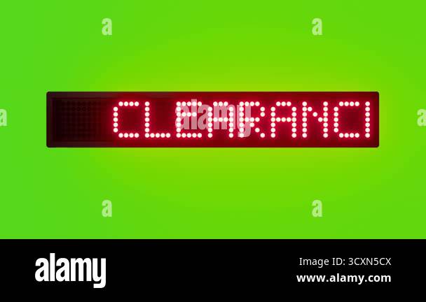 CLEARANCE SALE ON SELECTED BRANDS THIS MONTH Scrolling Red Dot Matrix ...