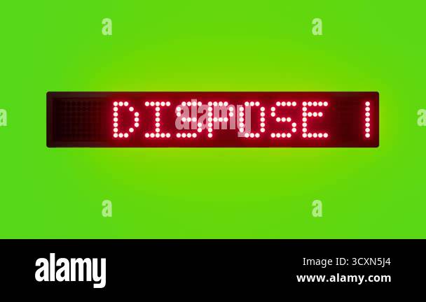 DISPOSE WASTE RESPONSIBLY LEAVE NO TRACE Scrolling Red Dot Matrix LED ...