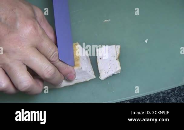 Slice Vietnamese ham into pieces and arrange on a plate Stock Video ...