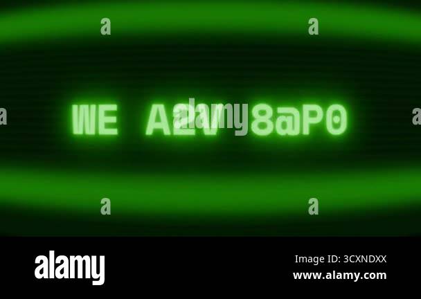 Old green crt screen showing Stock Videos & Footage - HD and 4K Video ...