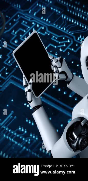 Cybernated industry robot and robotic arms for assembly in factory ...