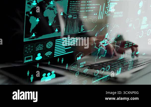 Data center monitoring dashboard visualize network performance ...