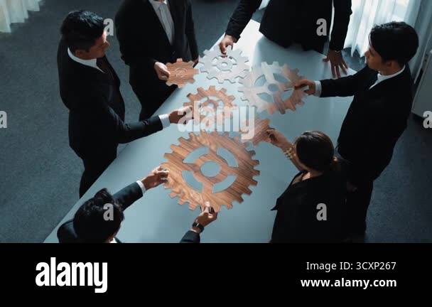 Group of business professionals collaborating on SEO strategies around ...