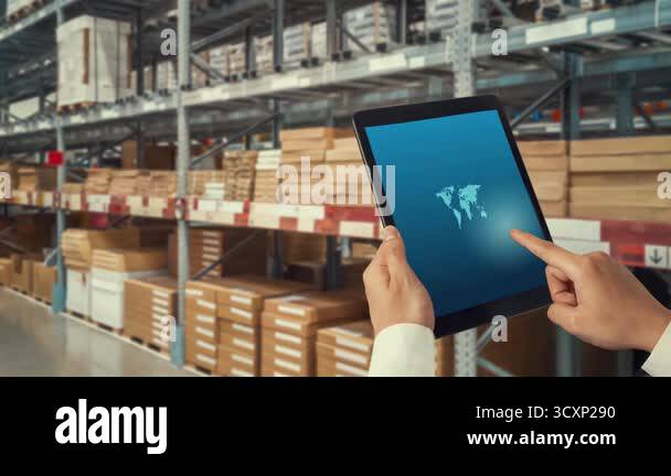 Warehouse management deft software in computer for real time monitoring ...