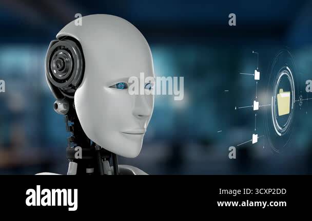 AI organizes folders through virtual assistant sorting, cloud AI ...