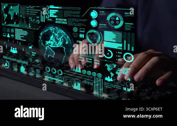 Data center monitoring dashboard visualize network performance ...