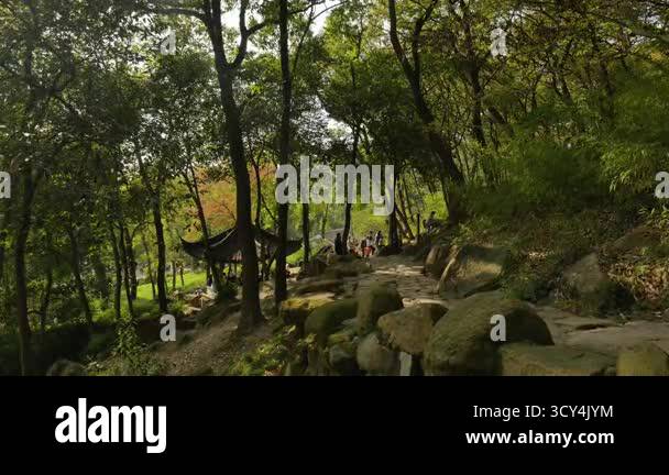 Natural and cultural scenery when walking in tianping mountain, suzhou ...