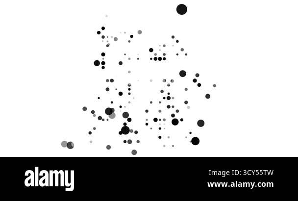 Falling Dots Animation Forming Digital Map of Angola Stock Video ...