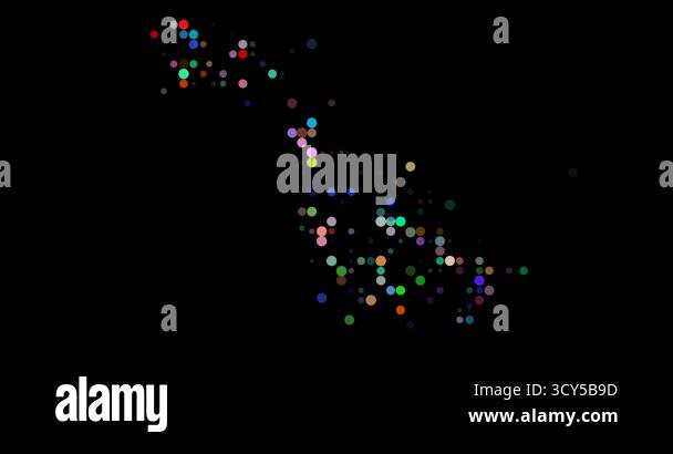 Global Communication Animation with Malta Map Particles Stock Video ...