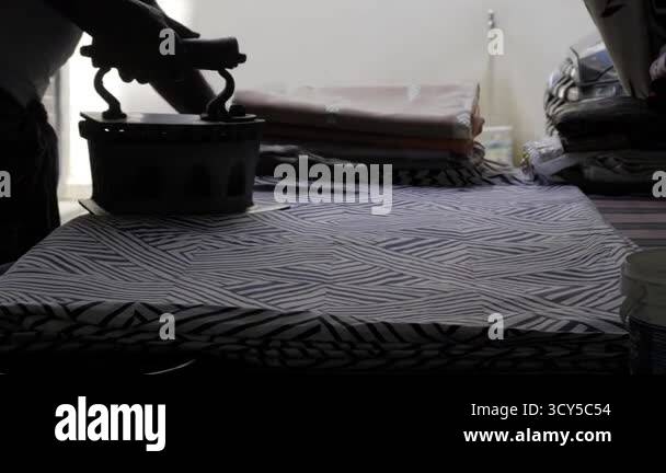 Unraveling the Art of Indian Traditional Cloth Ironing Stock Video ...