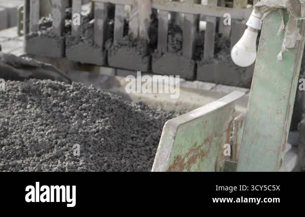 Cement Mixing Process - Efficient Cement Production Stock Video Footage ...