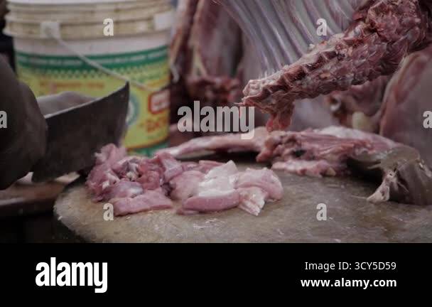 Cutting indian mutton fresh meat Stock Videos & Footage - HD and 4K ...