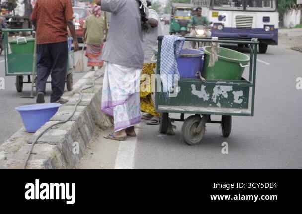 Cleaning the Streets - A Day in the Life of a City Sanitation Worker Stock Video Footage - Alamy