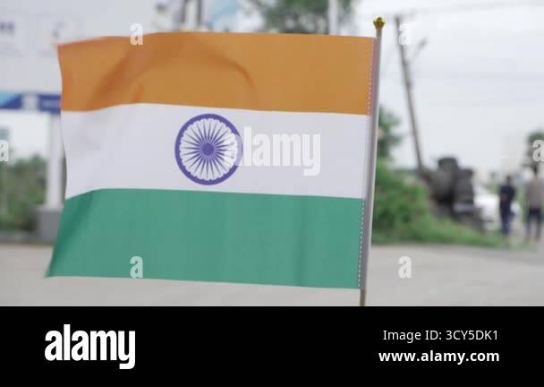 Indian National Flag - A Symbol of Unity and Pride Stock Video Footage ...