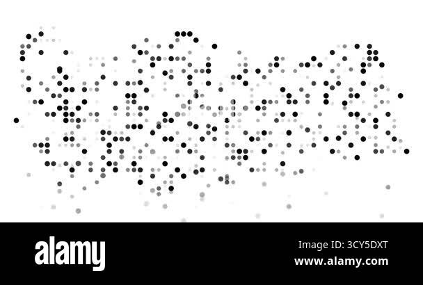 Abstract Turkiye Outline with Particle Animation Stock Video Footage ...