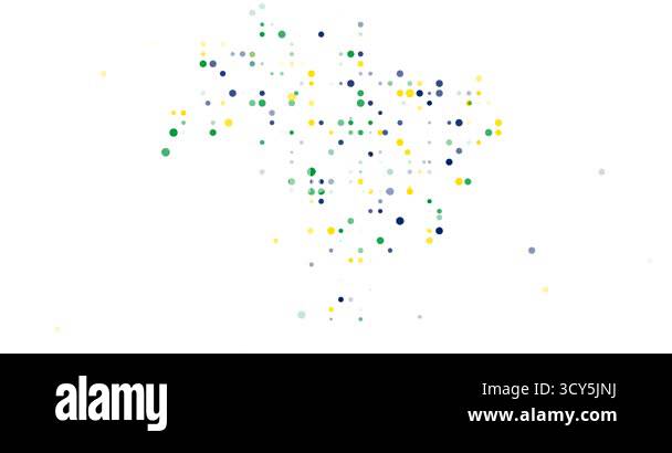 Brazil Map Formed by Falling Dots Stock Video Footage - Alamy