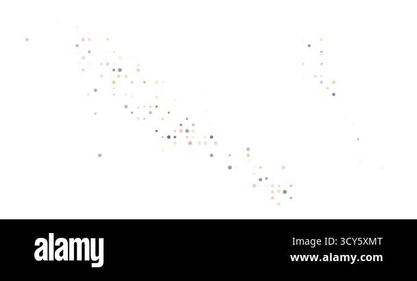 Minimal Circle Formation Of New Caledonia Outline Stock Video Footage ...