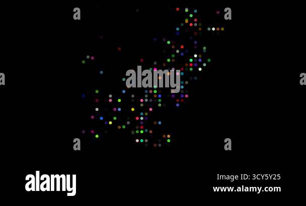 Pakistan Nation Map Through Circle Dynamics Stock Video Footage - Alamy