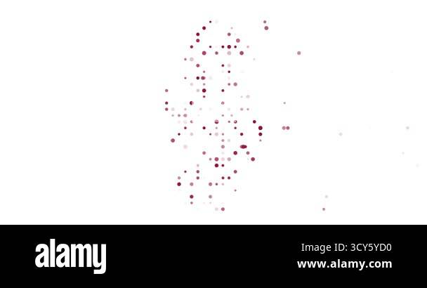 Abstract Flying Dots Build Generative Qatar Contour Animation Stock ...